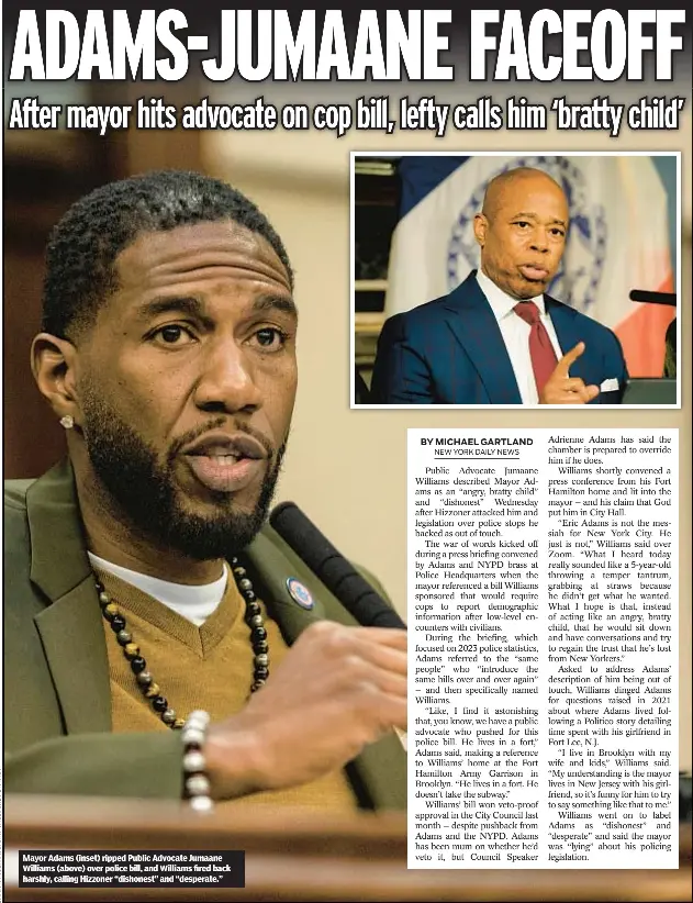 ADAMS-JUMAANE FACEOFF - PressReader