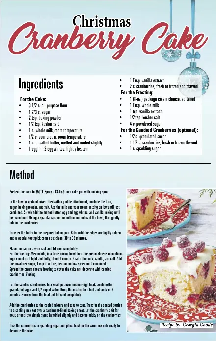 Cranberry Christmas Cake - PressReader