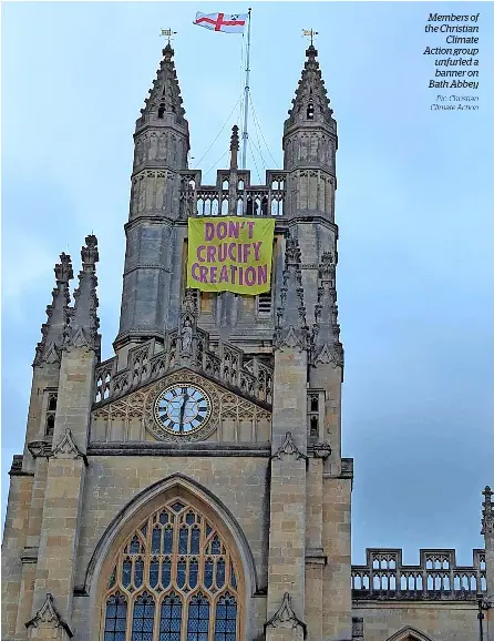 Christian climate activists stage abbey roof protest - PressReader