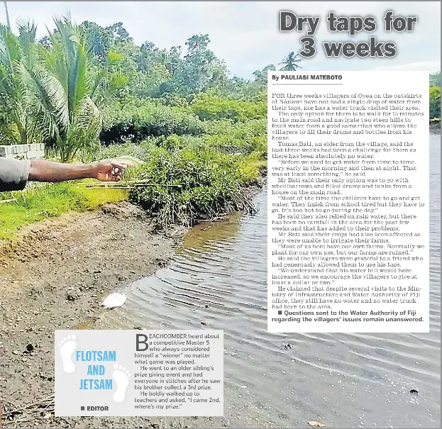 Dry taps for 3 weeks - PressReader