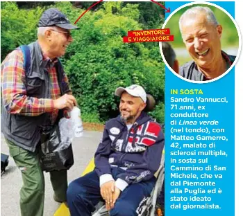 Sandro Vannucci: «1.450kmdi sentieri col mio amico in carrozzina ...