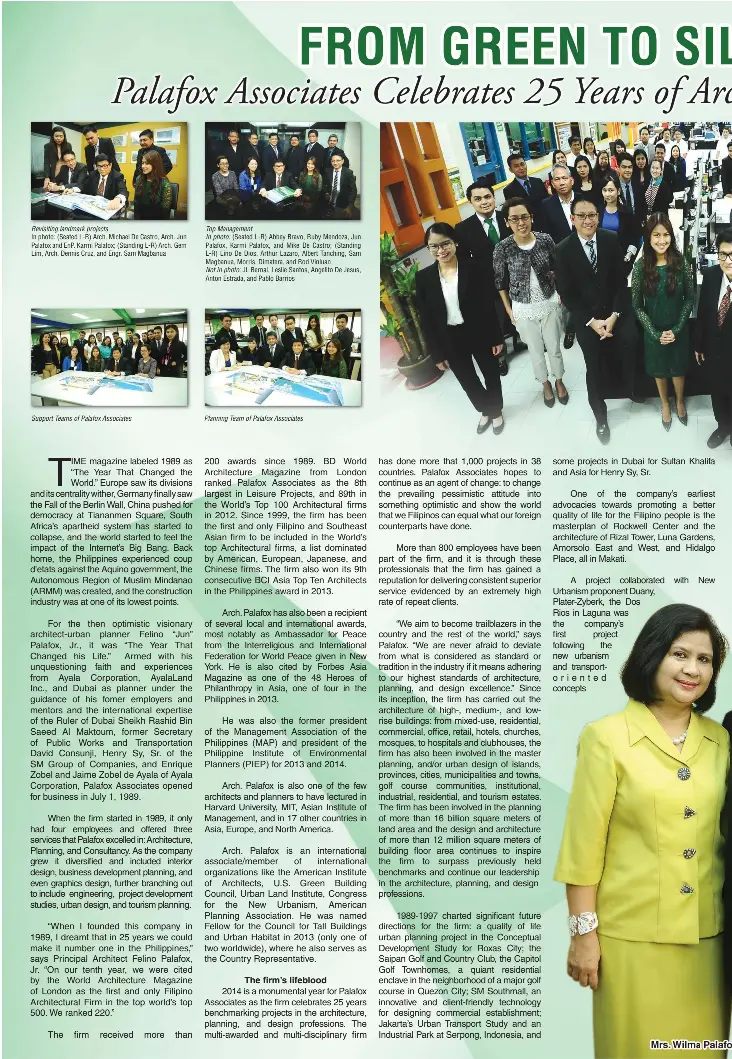 FROM GREEN TO SILVER, AND BEYOND - PressReader