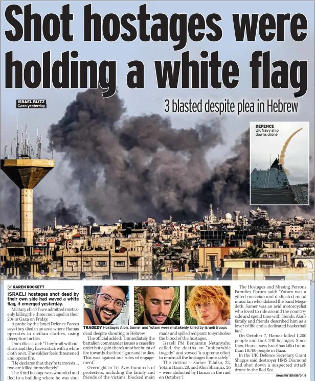 Shot hostages were holding a white flag - PressReader