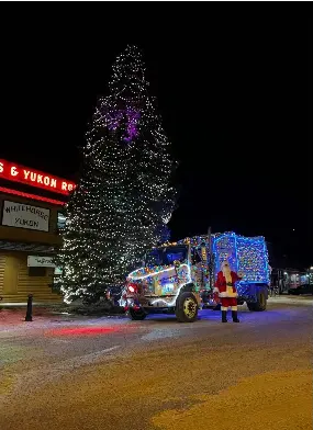 Whitehorse's Garbage Truck Santa rides again, now with an apprentice ...