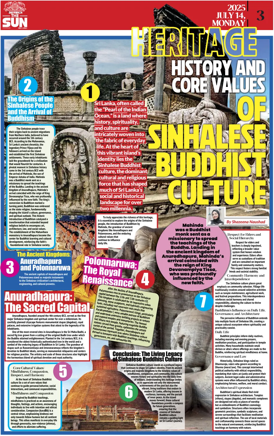 HISTORY AND CORE VALUES OF SINHALESE BUDDHIST CULTURE - PressReader