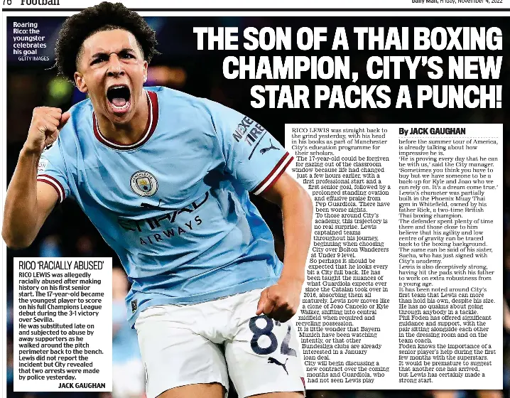 THE SON OF A THAI BOXING CHAMPION, CITY’S NEW STAR PACKS A PUNCH! - PressReader