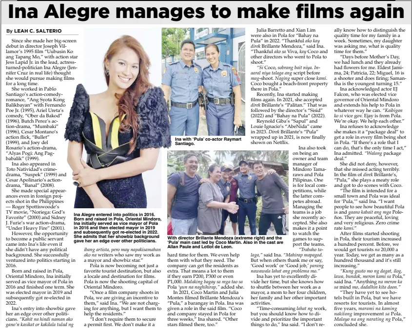 Ina Alegre manages to make films again - PressReader
