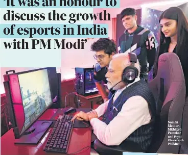 ‘It was an honour to discuss the growth of esports in India with PM ...