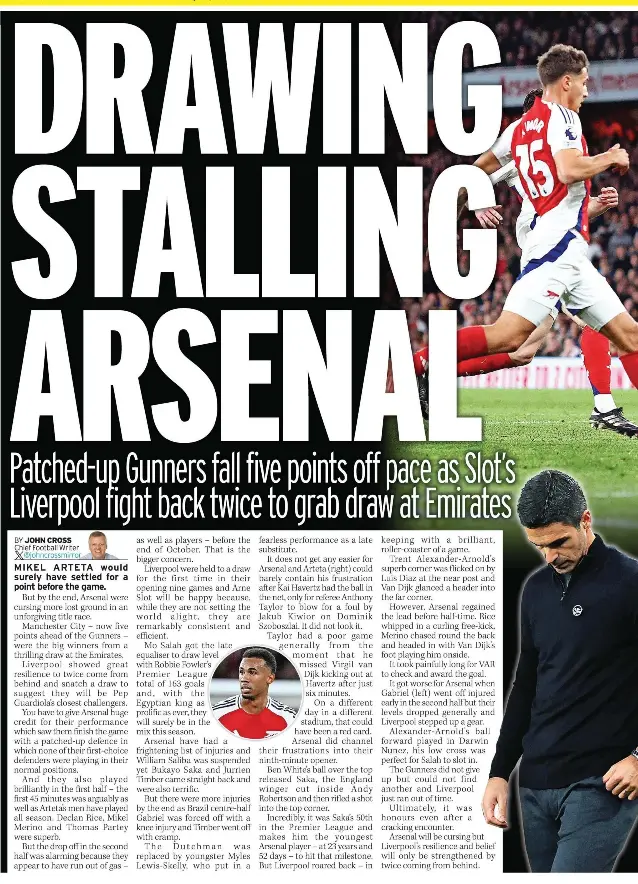 DRAWING STALLING ARSENAL - PressReader