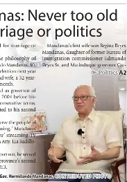 Mandanas: Never too old for marriage or politics - PressReader