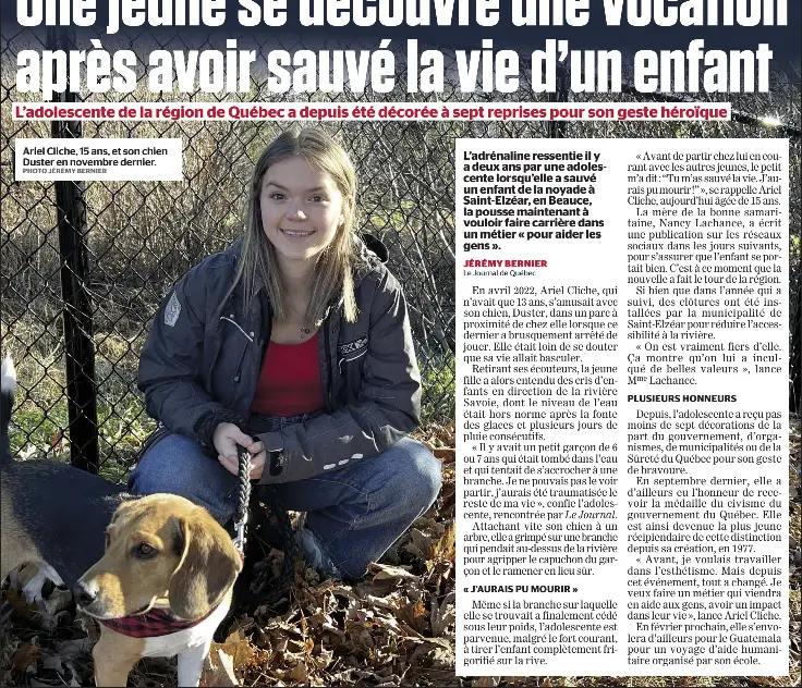 Une jeune se découvre une vocation après avoir sauvé la vie d’un enfant ...