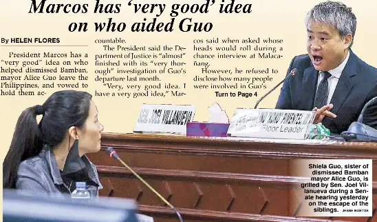 Marcos has 'very good' idea on who aided Guo - PressReader