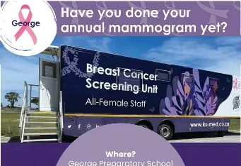 Breast cancer screening mobile unit now in George - PressReader