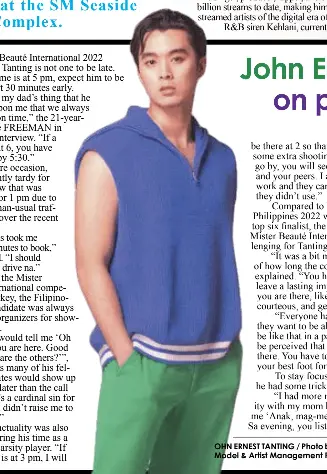 John Ernest Tanting looks back on pageant stint in Turkey - PressReader