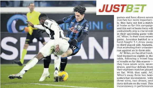 Juventus, AC Milan renew rivalry in Serie A action - PressReader
