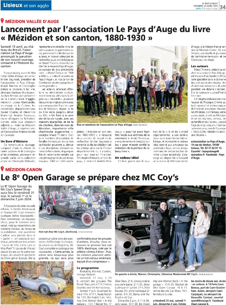 Le 8e Open Garage se prépare chez MC Coy’s - PressReader