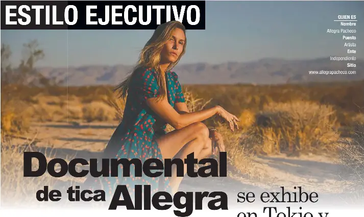 Documental de tica Allegra Pacheco - PressReader