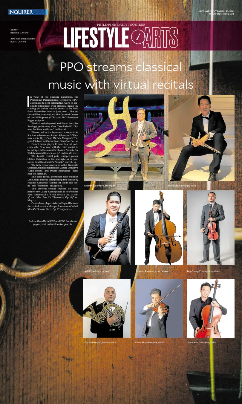 PPO streams classical music with virtual recitals - PressReader