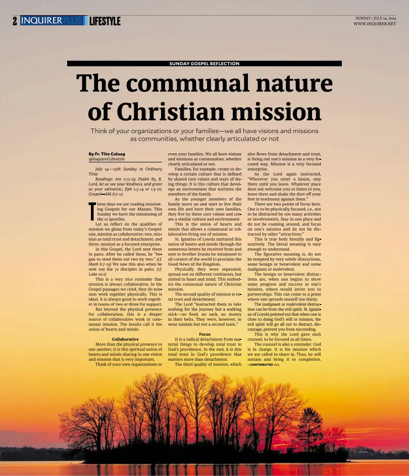 The communal nature of Christian mission - PressReader