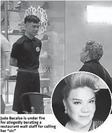 Jude Bacalso explains viral photo having wait staff ‘stand for 2 hours’ - PressReader