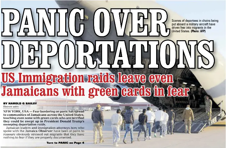 PANIC OVER DEPORTATIO­NS - PressReader