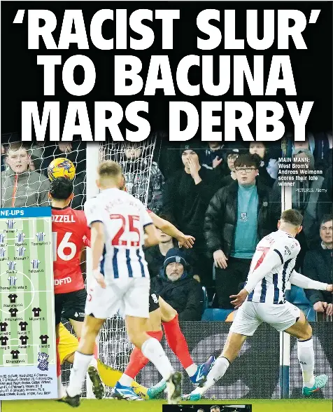 ‘RACIST SLUR’ TO BACUNA MARS DERBY - PressReader