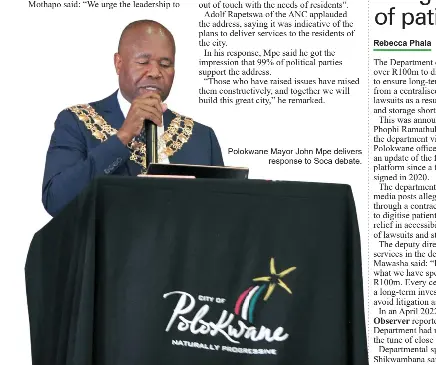Opposition looks into State of City address - PressReader