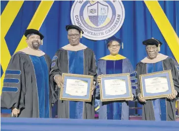 UCC confers honorary doctorates on three Caribbean profession­als ...
