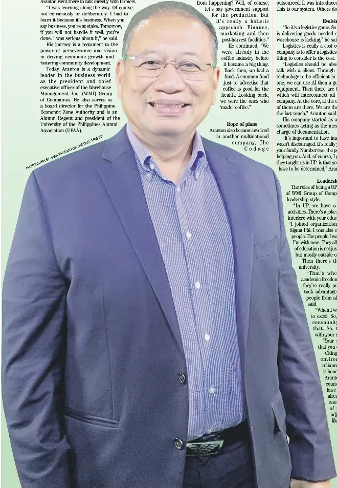 ROBERT ARANTON: EXCELLENCE FROM THE GROUND UP - PressReader