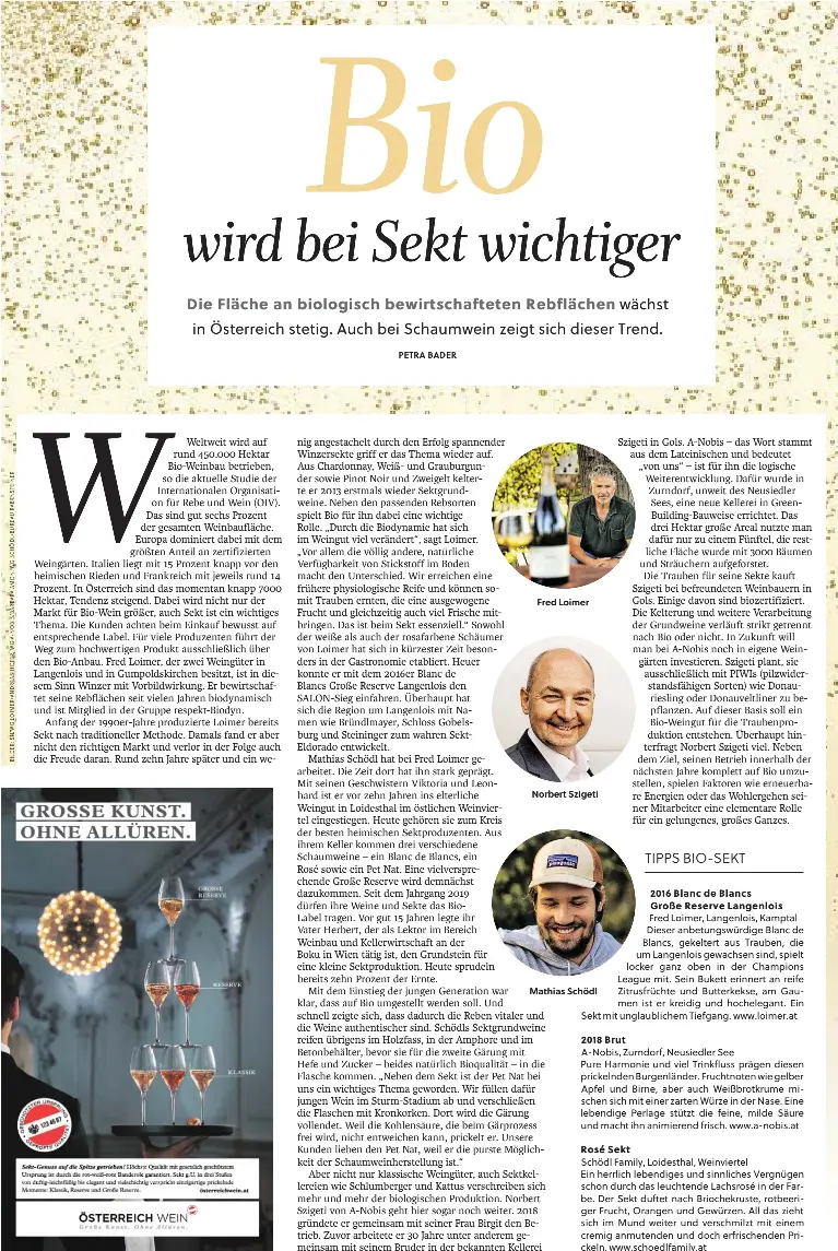 Bio wird bei Sekt wichtiger - PressReader