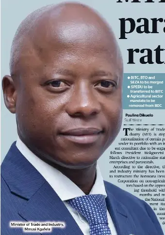 MTI steps up parastatal rationalis­ation - PressReader