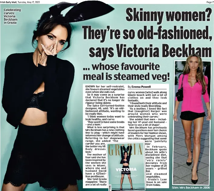 Skinny women? They’re so old-fashioned, says Victoria Beckham - PressReader