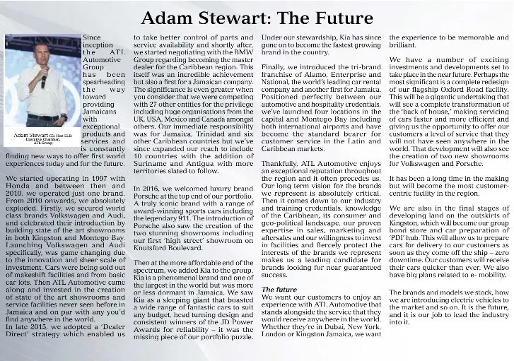 Adam Stewart: The Future - PressReader