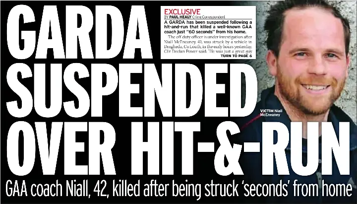 GARDA SUSPENDED OVER HIT-&-RUN - PressReader