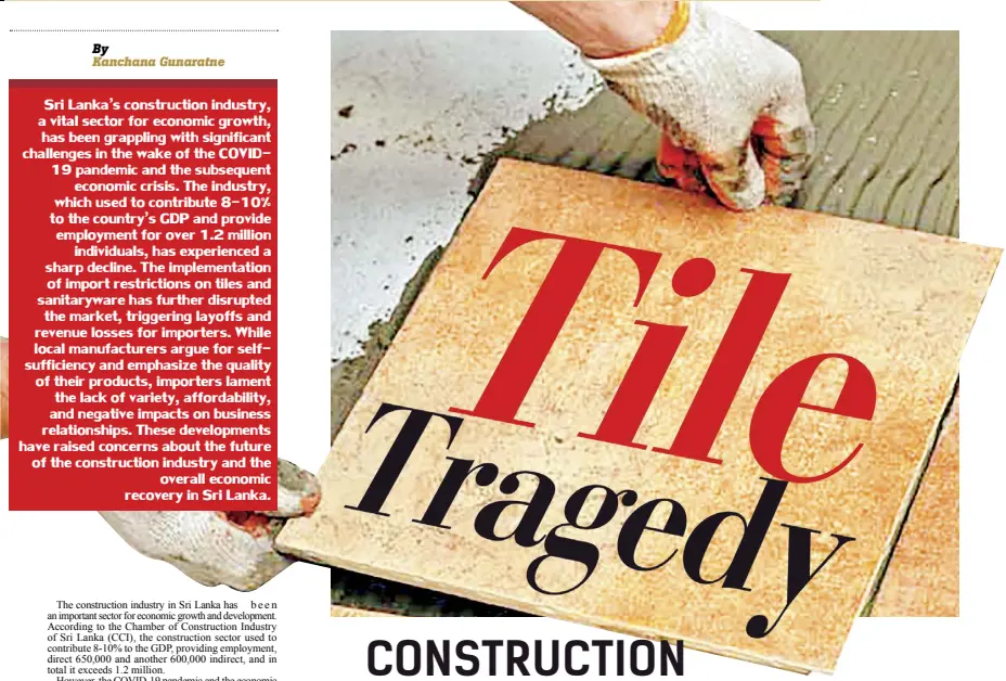 CONSTRUCTI­ON SUFFERS: - PressReader