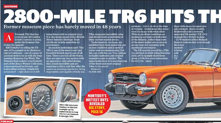 2800-MILE TR6 HITS THE BLOCK - PressReader