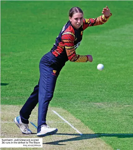 Sunrisers trophy hopes are singed by the roaring Blaze - PressReader