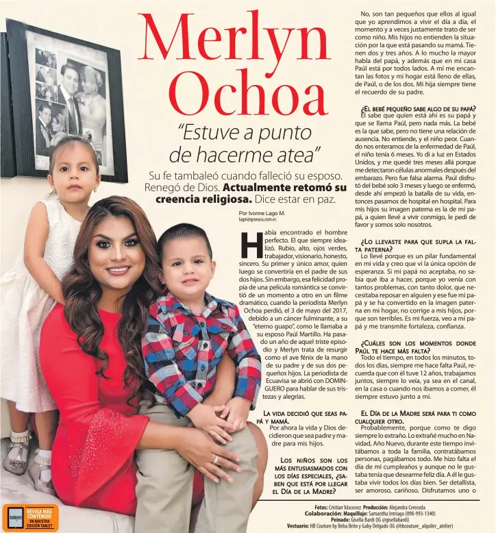 Merlyn Ochoa “Estuve a punto de hacerme atea” - PressReader