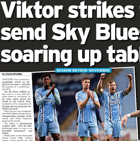 Viktor strikes to send Sky Blues soaring up table - PressReader