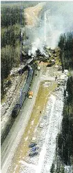 Tangled cars, billowing smoke: Hinton rail disaster, 40 years on ...