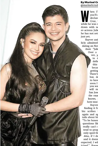 The ‘ideal wedding’ Rayver imagines for girlfriend Julie Anne - PressReader