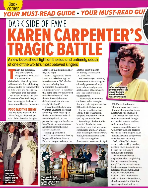 KAREN CARPENTER’S TRAGIC BATTLE - PressReader