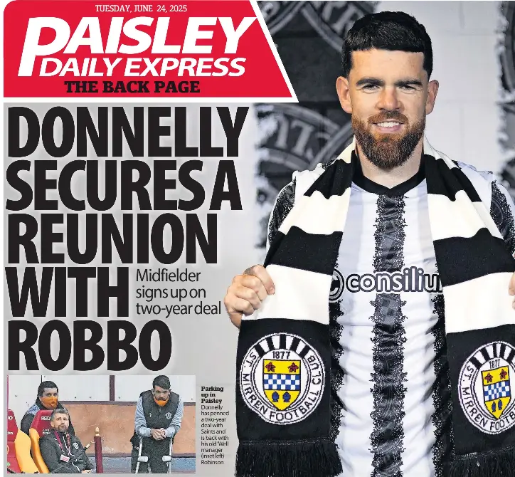 DONNELLY SECURESA REUNION WITH ROBBO - PressReader