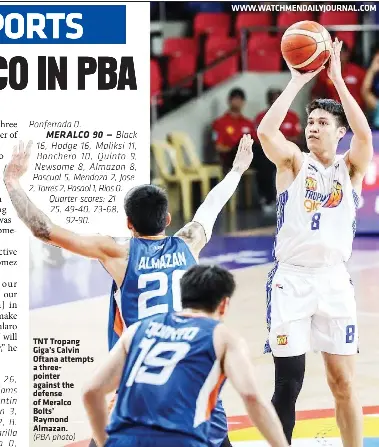 TNT SURVIVES MERALCO IN PBA - PressReader