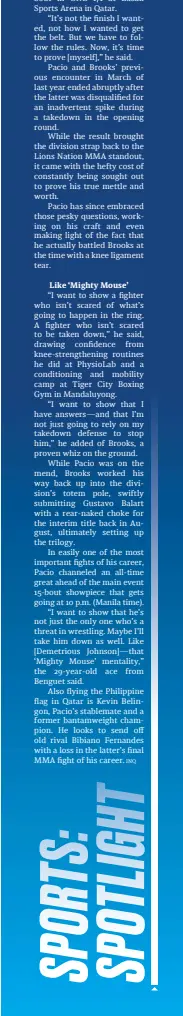 PACIO OUT TO PROVE HE’S LEGIT CHAMP - PressReader