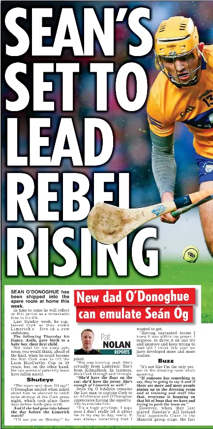 SEAN’S SET TO LEAD REBEL RISING - PressReader