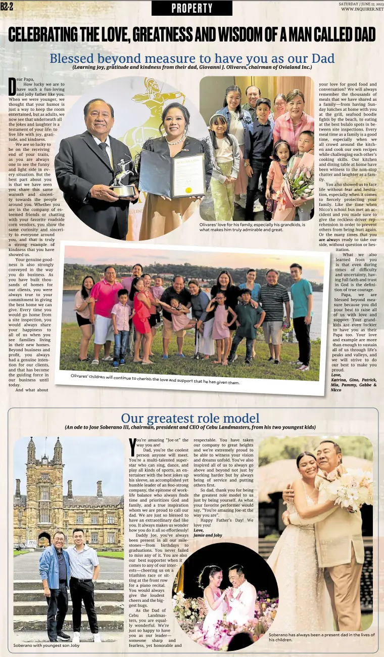 CELEBRATIN­G THE LOVE, GREATNESS AND WISDOM OF A MAN CALLED DAD - PressReader