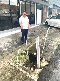 Damaged ditch cover repaired | Liberal Democratic Party of Sabah