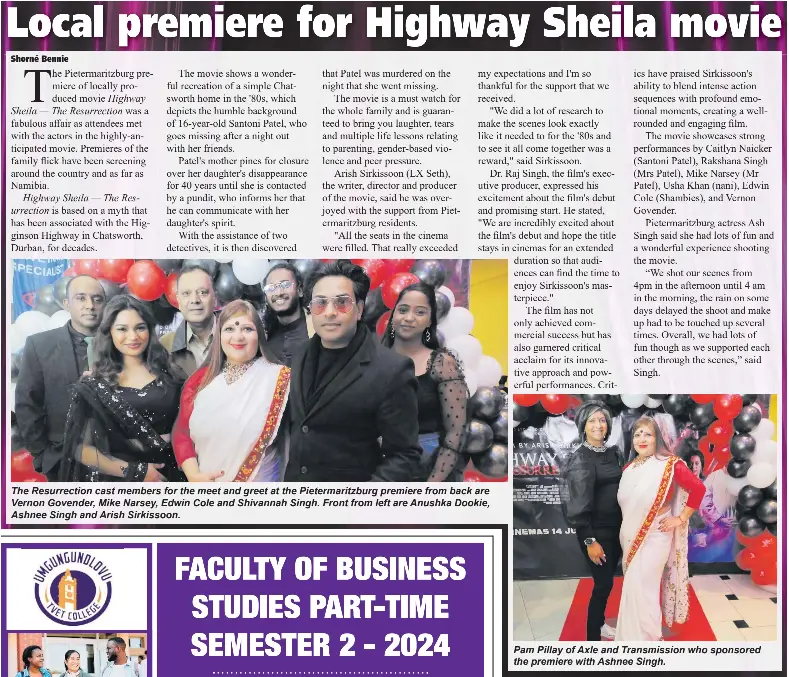 Local premiere for Highway Sheila movie - PressReader