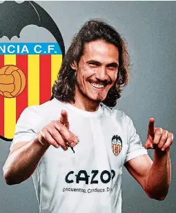 Cavani firmó con el Valencia hasta 2024 - PressReader